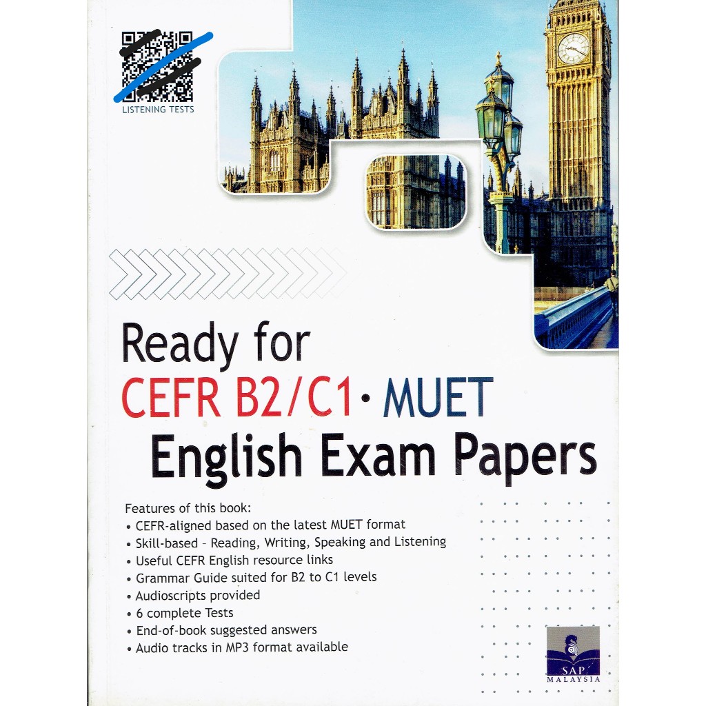 พร้อมส่ง Ready for CEFR B2/C1 4 ทักษะ MUET English Exam Papers หนังสือ ...