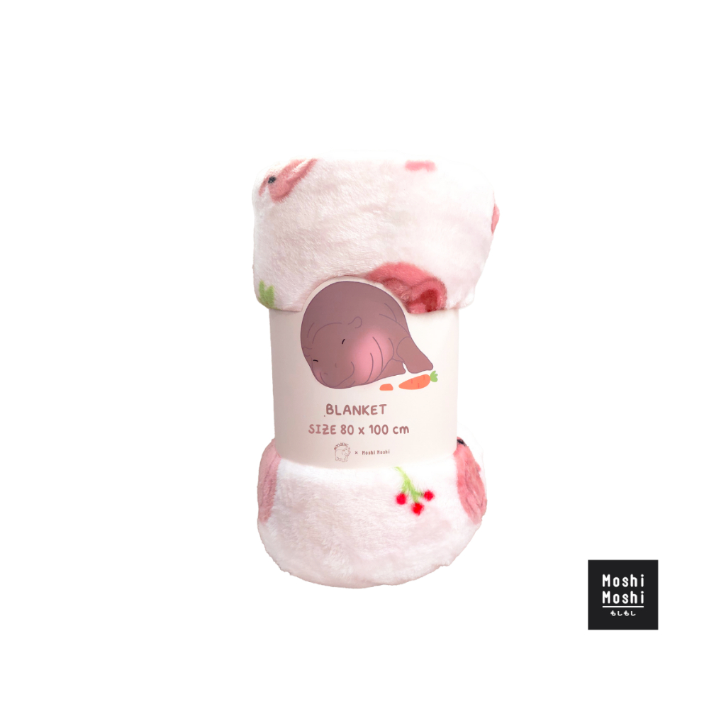 Moshi Moshi ผ้าห่มโมชิโมชิ Moodeng ผ้าห่มขนนุ่ม ลายหมูเด้ง รุ่น ...