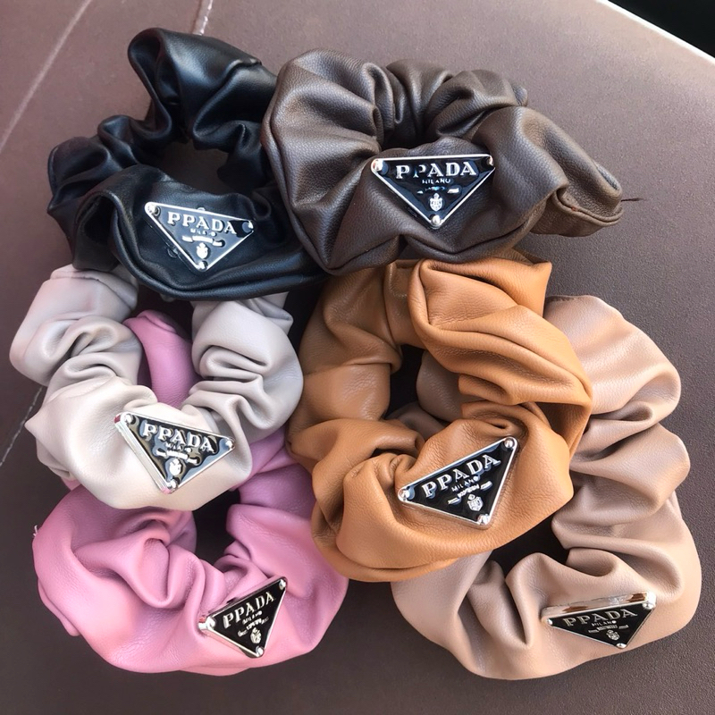 A1178 ยางรัดผมแฟชั่น สไตล์เกาหลี หนังpu | Shopee Thailand