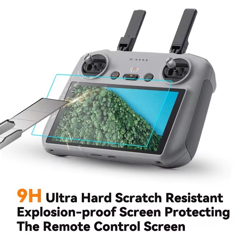 ฟิล์มป้องกันรอย เคสซิลิคอน ฝาครอบหน้าจอ สำหรับ DJI RC/RC2 Mini 3/4 Pro ...