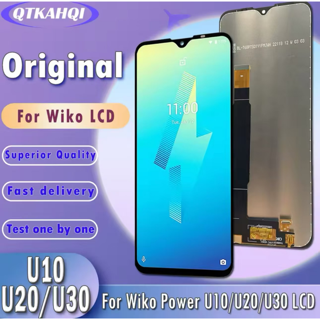 6.82 '' ต้นฉบับสำหรับ Wiko Power U10 U20 U30 จอแสดงผล LCD แผงสัมผัส Digitizer สำหรับ Wiko U10 ...