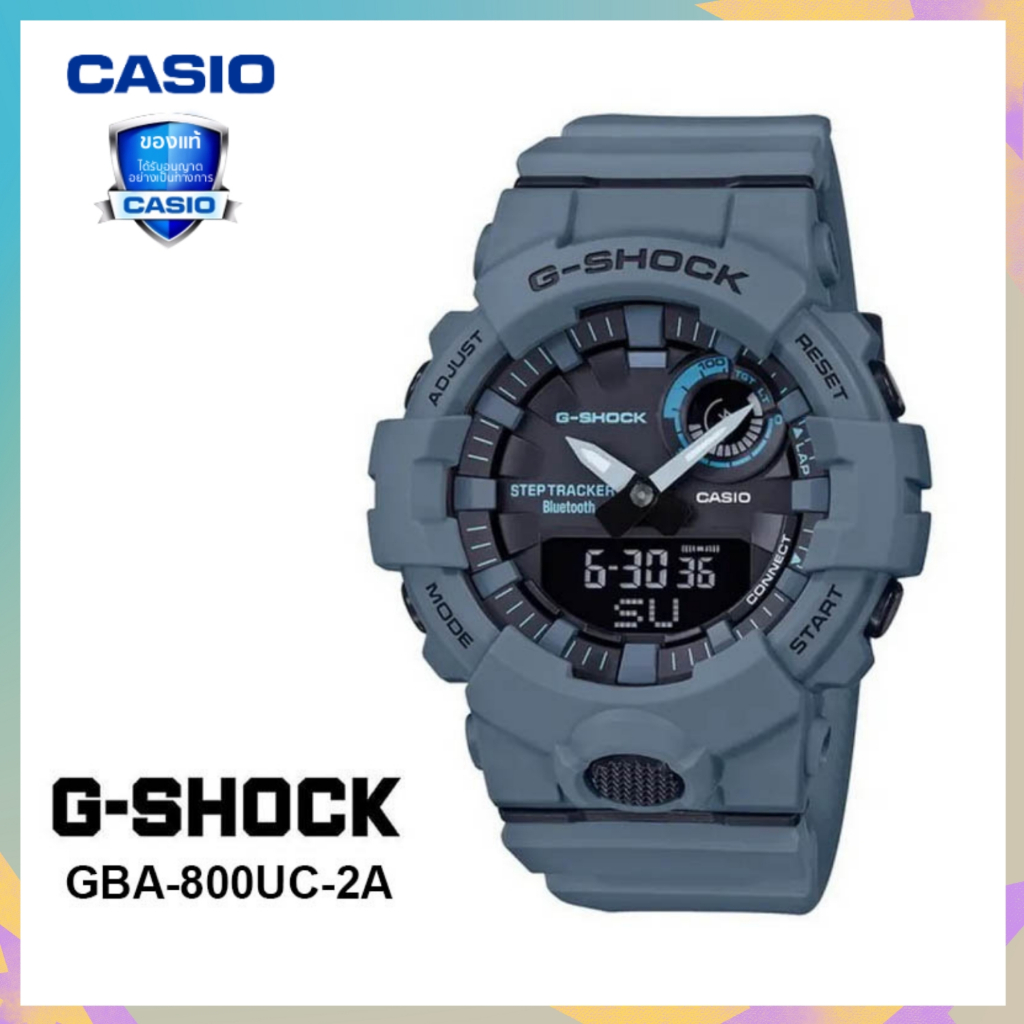 นาฬิกาข้อมือผู้ชายมีสไตล์ รุ่น GBA-800UC-2A รับประกัน 1 ปี | Shopee ...