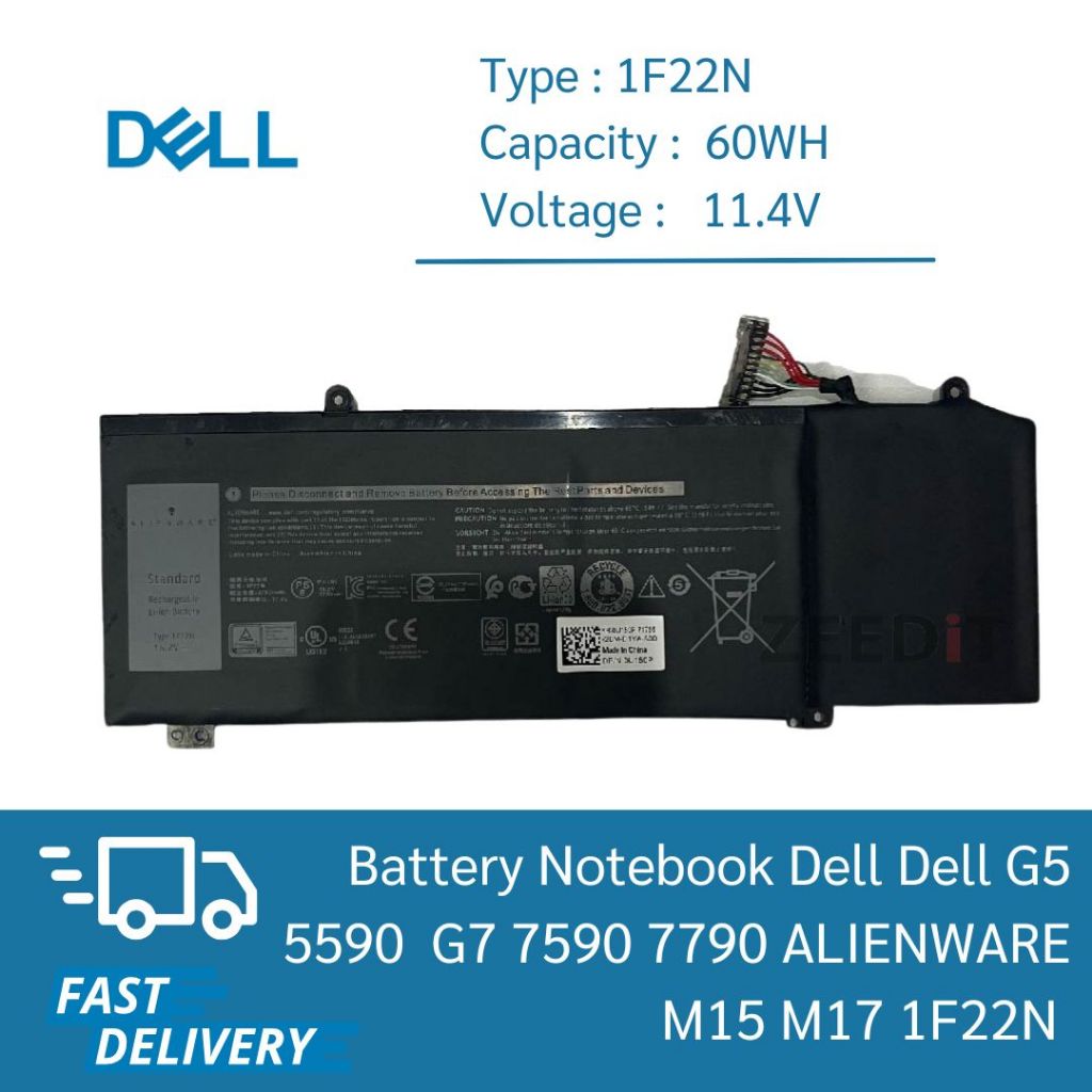 แบตเตอรี่ โน๊ตบุ๊ค Battery Notebook Dell G5 5590, G7 7590 7790 ...