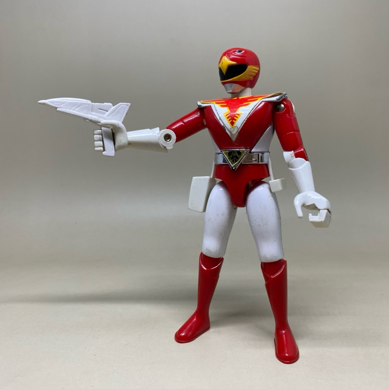 หุ่นเหล็กขบวนการ 5 สี งานเก่า 1990 | Sentai Jetman Figure Red | BANDAI Japan Vintage | Original ...