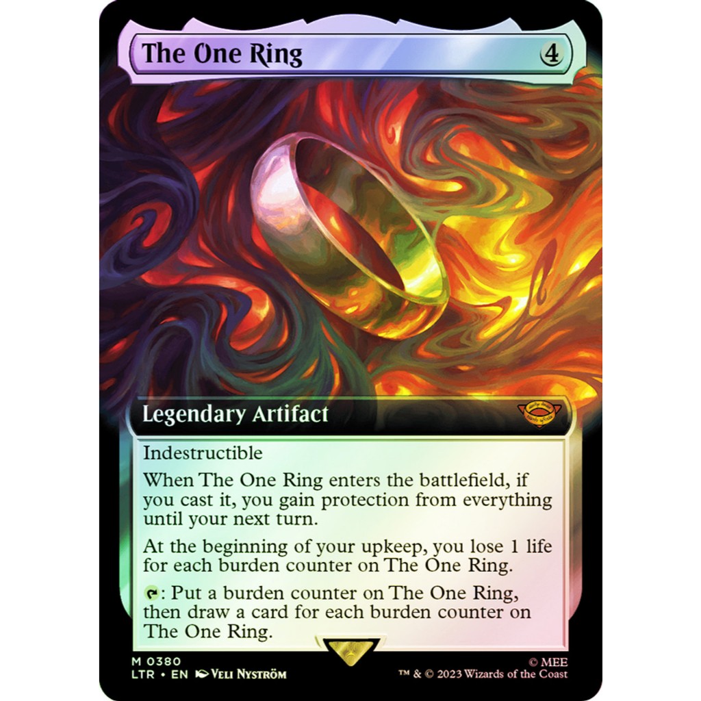 MTG : The Lord of the Rings Foil: The One Ring (0380 - Extended Art ...