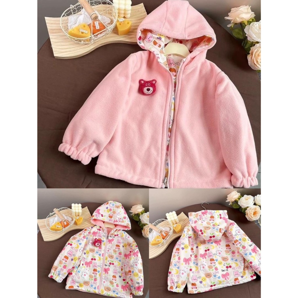 PANG KIDS เสื้อแขนยาวเด็ก Lotso ใส่ได้ 2 ด้าน N0583 | Shopee Thailand