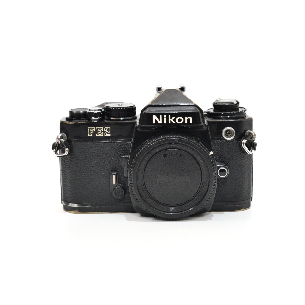 (มือสอง)Nikon FE2 black body ม่านรังผึ้ง วัดแสงปกติ ใช้งานปกติ สภาพมี ...
