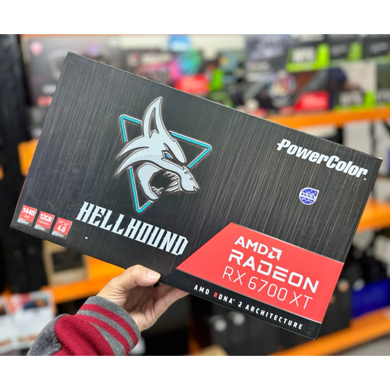 POWERCOLOR HELLHOUND AMD RADEON RX6700XT 12GB GDDR6 (ภาพถ่ายจากสินค้า ...