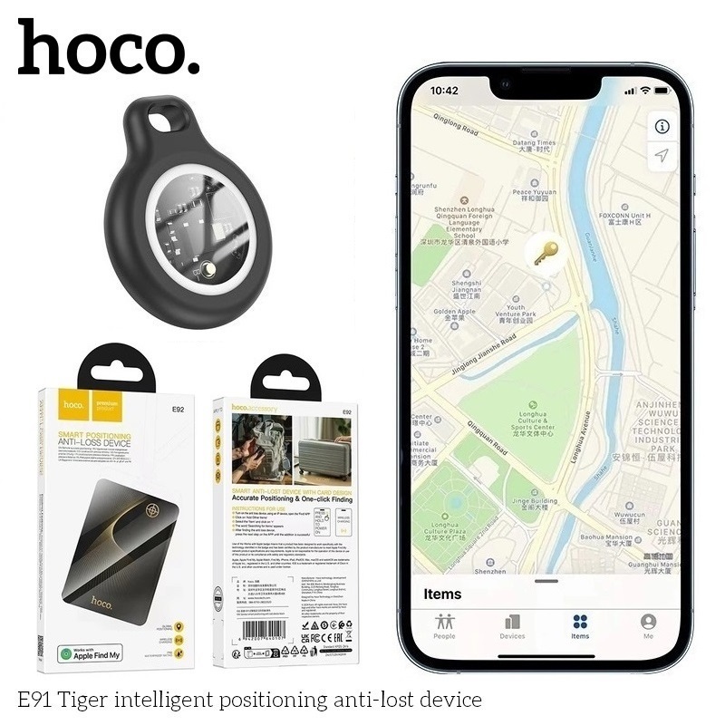 HOCO E91 E92 Smart Tag อุปกรณ์ติดตามตำแหน่ง GPS ค้นหาตำแหน่งสิ่งของ กัน ...