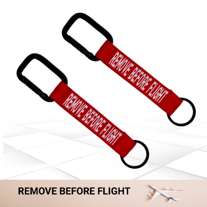 พวงกุญแจ Premium Tag remove before flight พวงกุญแจติดกระเป๋า ห้อยกุญแจรถ Aviation Lover key ...