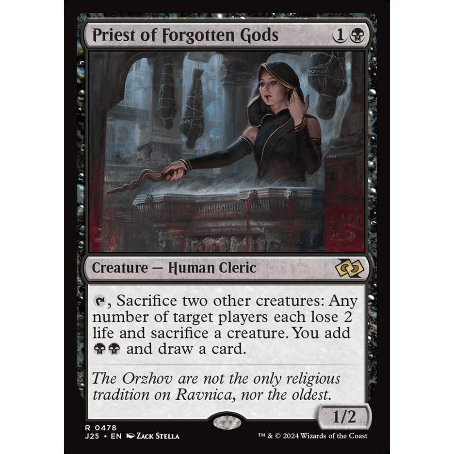 Priest of Forgotten Gods J25 Foundations Jumpstart การ์ด Magic the Gathering [MTG] ของแท้ ...