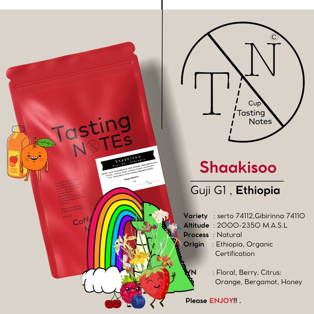 เมล็ดกาแฟเอธิโอเปีย Shaakisoo, Ethiopia-Organic G1(เมล็ดกาแฟคั่วเอสเพรสโซ่), Thailand | tasting ...