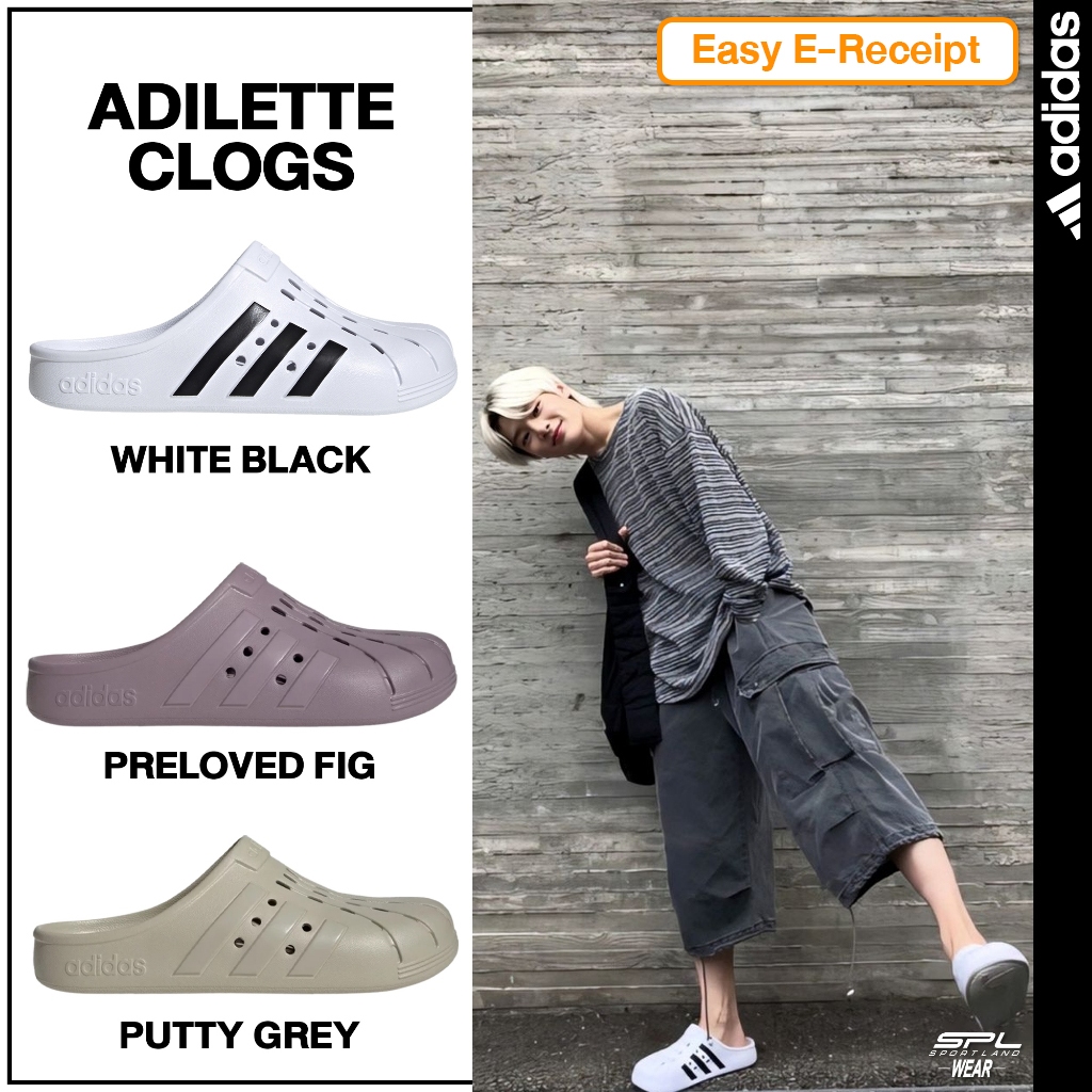 Adidas Collection อาดิดาส รองเท้าแตะ รองเท้าแตะแบบสวม CV Adilette Clogs ...