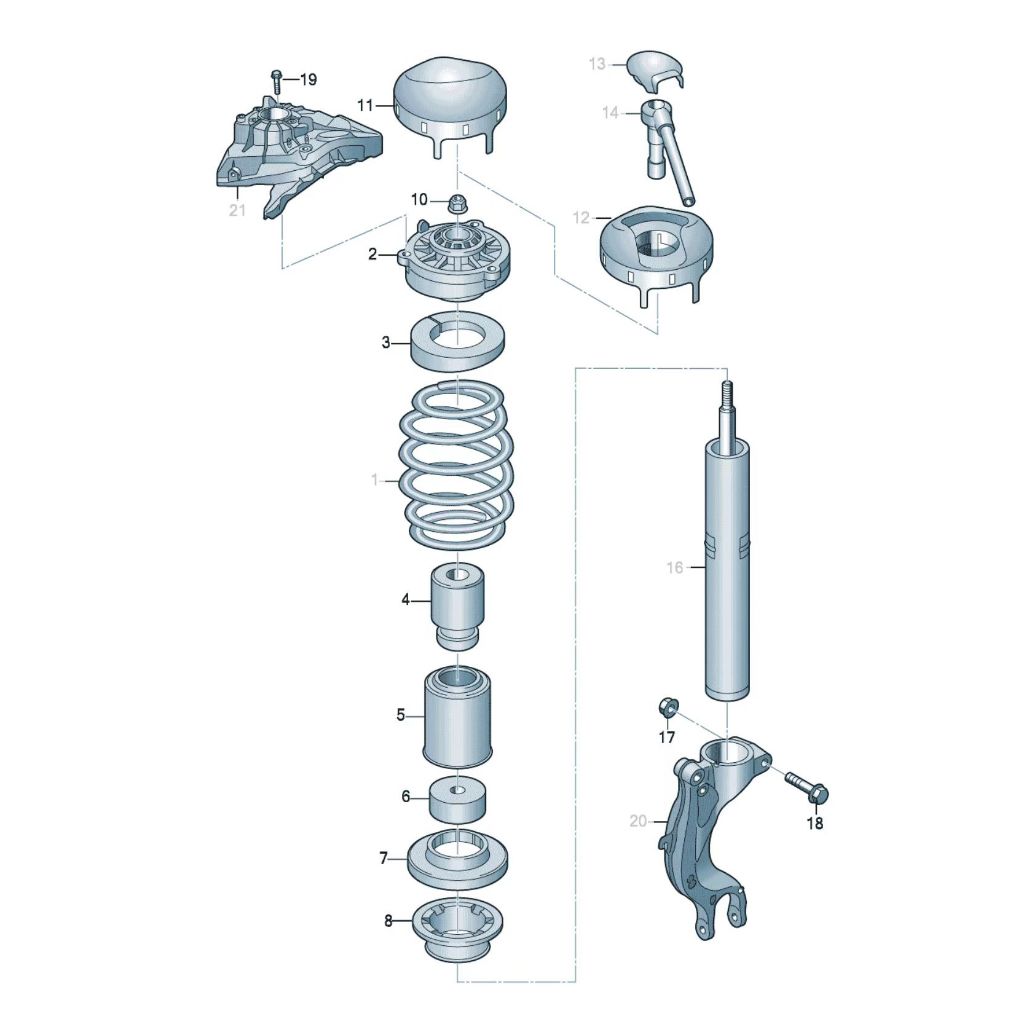 Audi A5 shock absorber accessories OEM and Original | Shopee Thailand