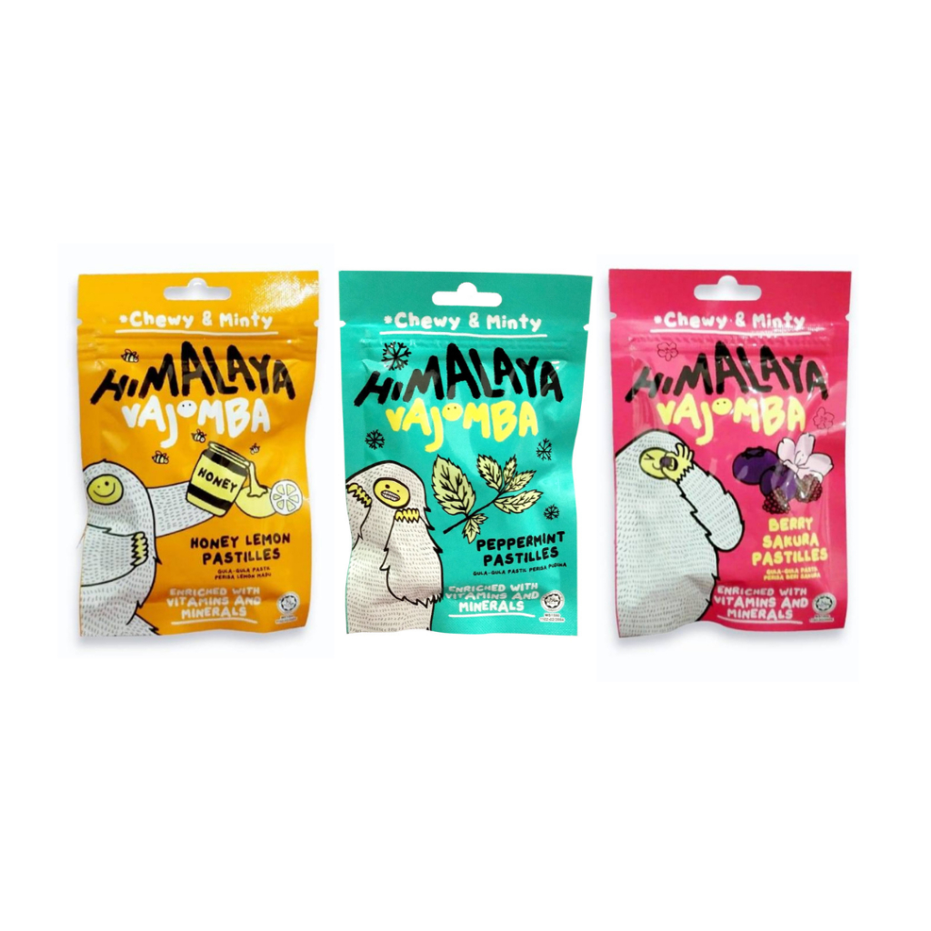 Himalaya Vajomba Chewy & Minty เยลลี่มิ้นท์มี 3 รส น้ำหนัก 25 กรัม ...