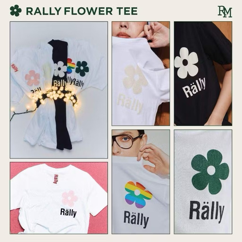[ใส่โค้ดลด 20-30%] เสื้อยืด Rally Movements Flower Tee ของแท้ King ...