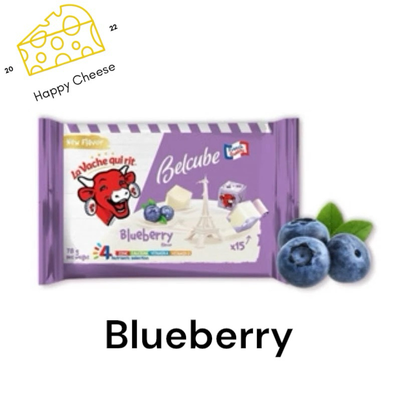 The Laughing Cow Belcube Blueberry 15 Cube คิวบ์ - blueberry 15ชีสวัว ...