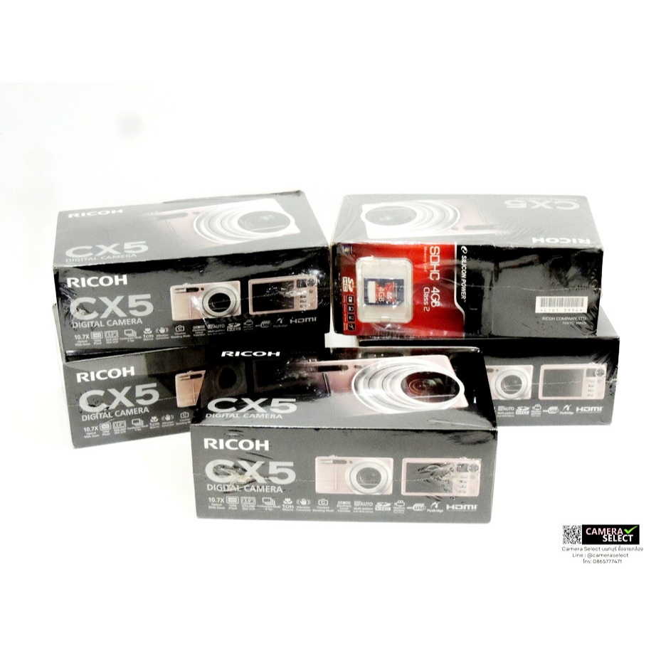 (ของใหม่) กล้อง RICOH CX5 Pink สีสมพู ของใหม่สต๊อกเก่าเก็บ ยังไม่ผ่านการใช้งาน อดีตประกันศูนย์ ...