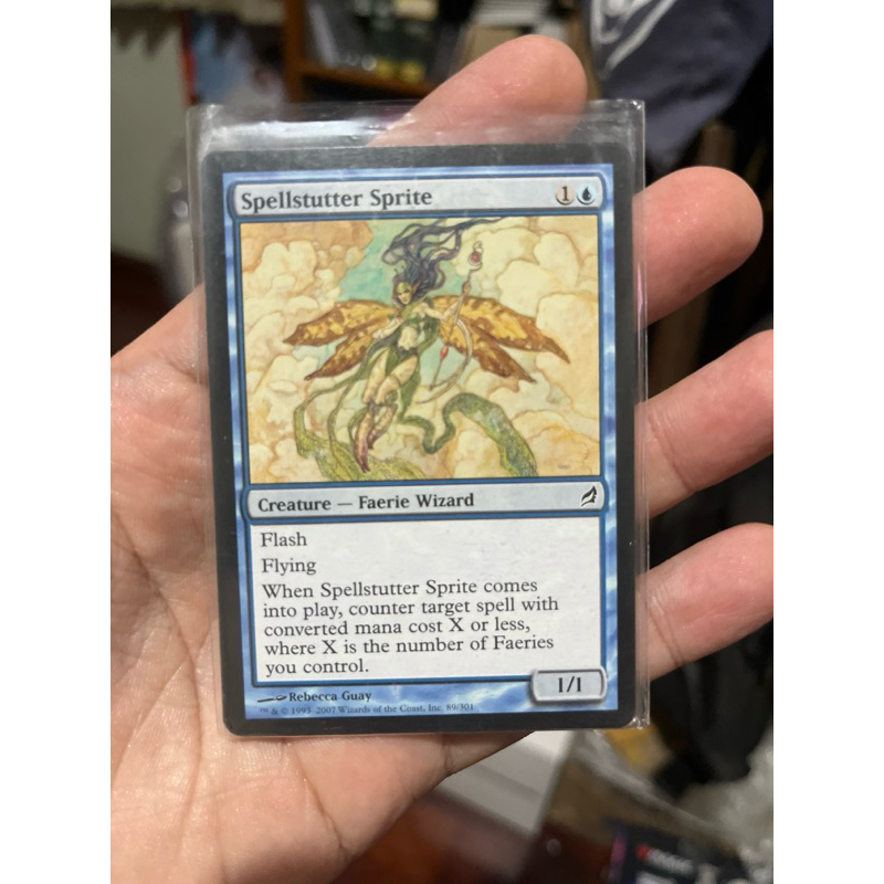 การ์ด MTG Spellstutter Sprite Blue Magic the gathering EDH รุ่น MM1 ...