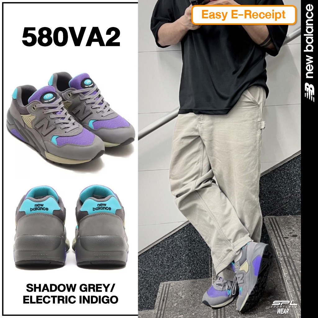 New Balance นิวบาลานซ์ รองเท้าผ้าใบ รองเท้าลำลอง NB UX 580 Shadow Grey ...