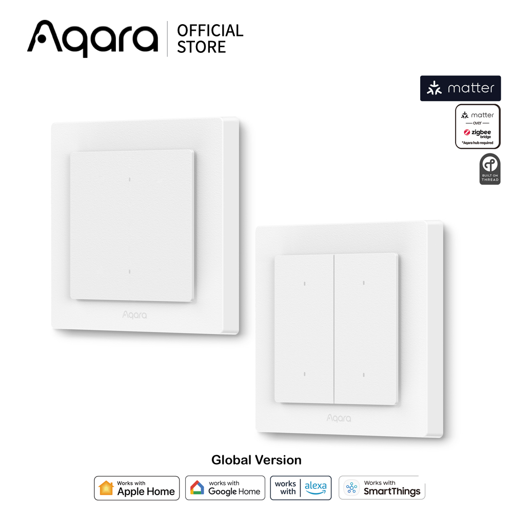 Aqara - Light Switch H2 EU (2buttons, 1 Channels) , (4 buttons, 2 ...
