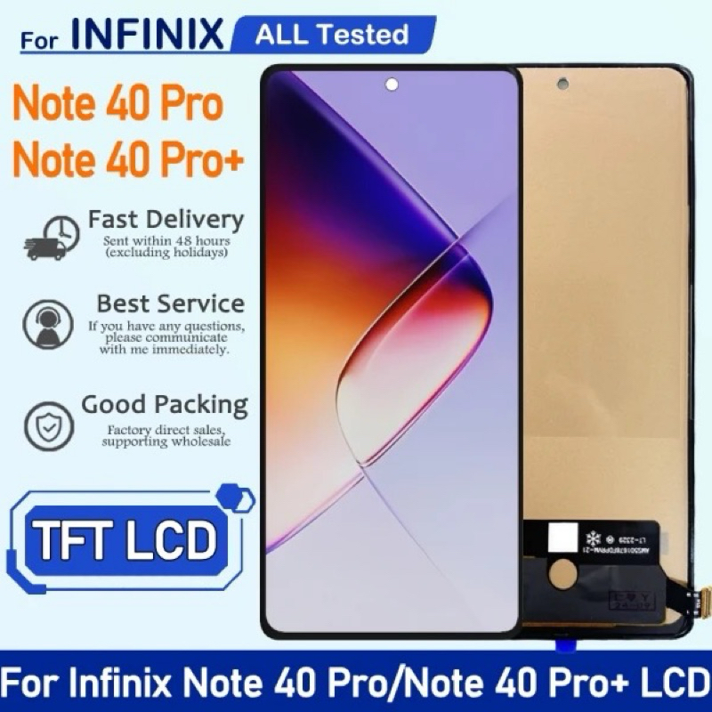 หน้าจอ LCD สำหรับInfinix Note 40 Pro 4G 5G LCD X6850 จอแสดงผลTouch ...