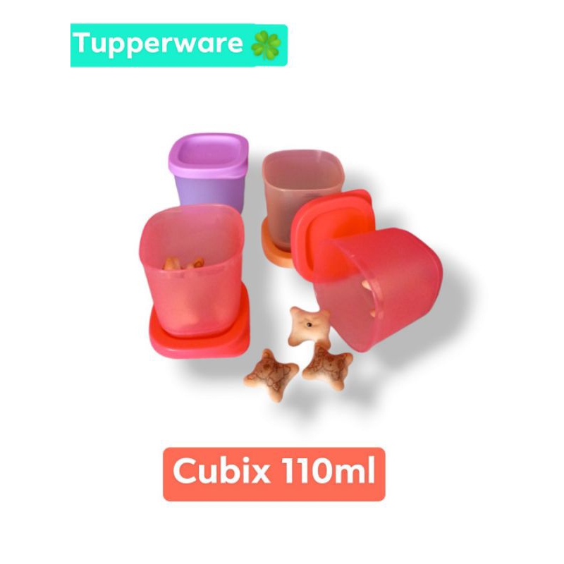 กระปุกจิ๋ว Tupperware รุ่น cubix 110ml ใส่ขนม/ของหยุมหยิมต่างๆ ราคาต่อ1 ...