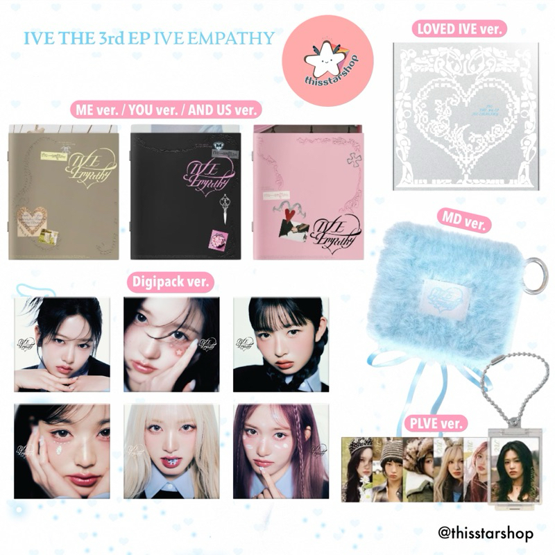 IVE อัลบั้ม IVE EMPATHY (ME / YOU / AND US / Digipack / MD / PLVE ver.) | Shopee Thailand