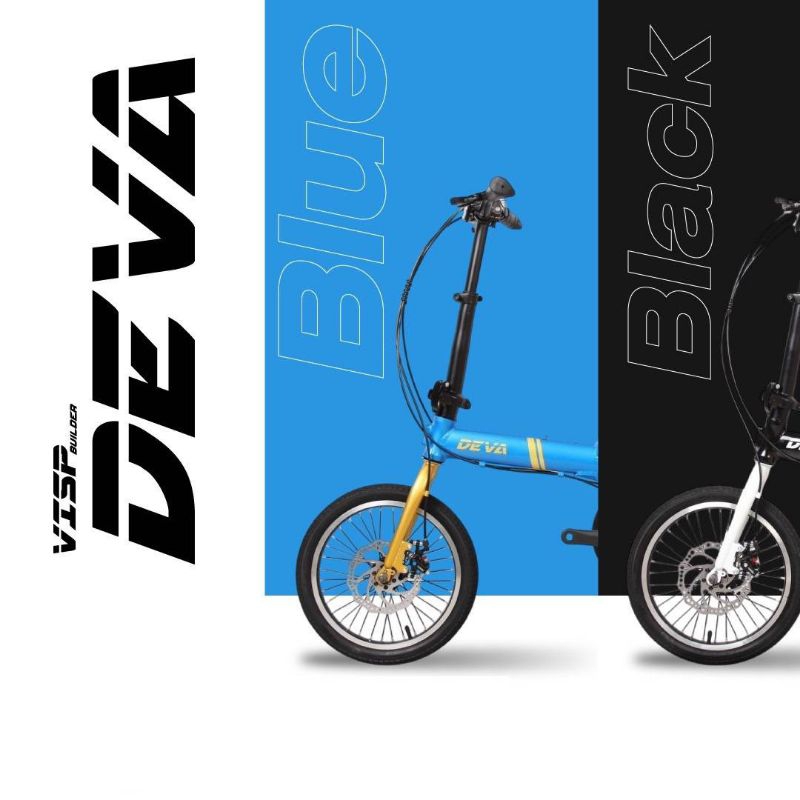 จักรยานพับ Visp Deva 16 นิ้ว คุ้มสุด | Shopee Thailand