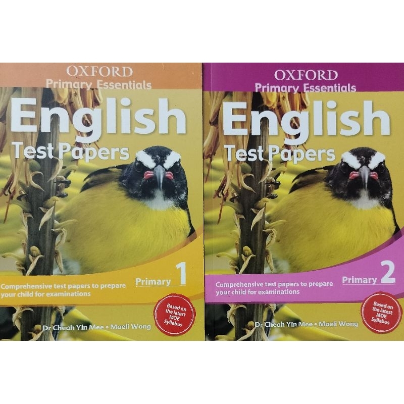 หนังสือ English Test Papers Primary Essential Book1&2 +Answer key ...