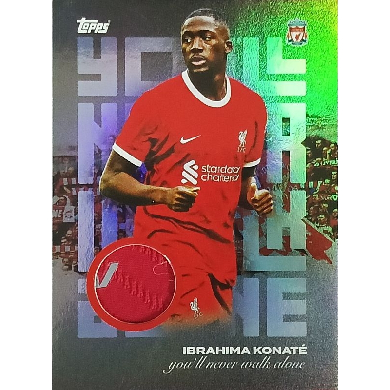 TOPPS LIVERPOOL TEAM SET 2023-24 IBRAHIMA KONATE การ์ดผ้า Match - worn ...