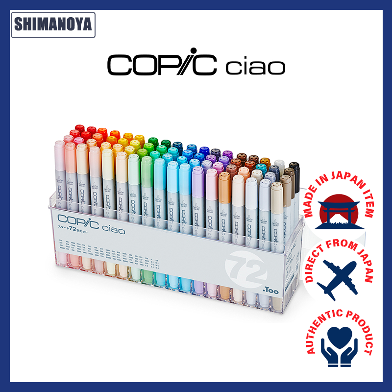Copic Ciao Start 72 Color Set Too Marker Products Inc Illustration Made ...