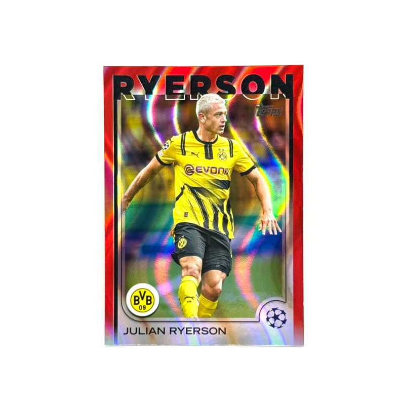 Topps UCC 24/25 Julian Ryerson Borussia Dortmund Red Flowfractors ...