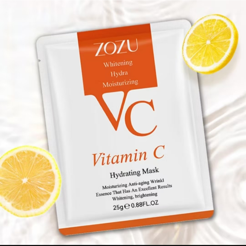 ZOZU VC Mask Vitamin C Mask Vitamin C สูตรเอสเซนส์วิตามินซี ทำให้ผิว ...