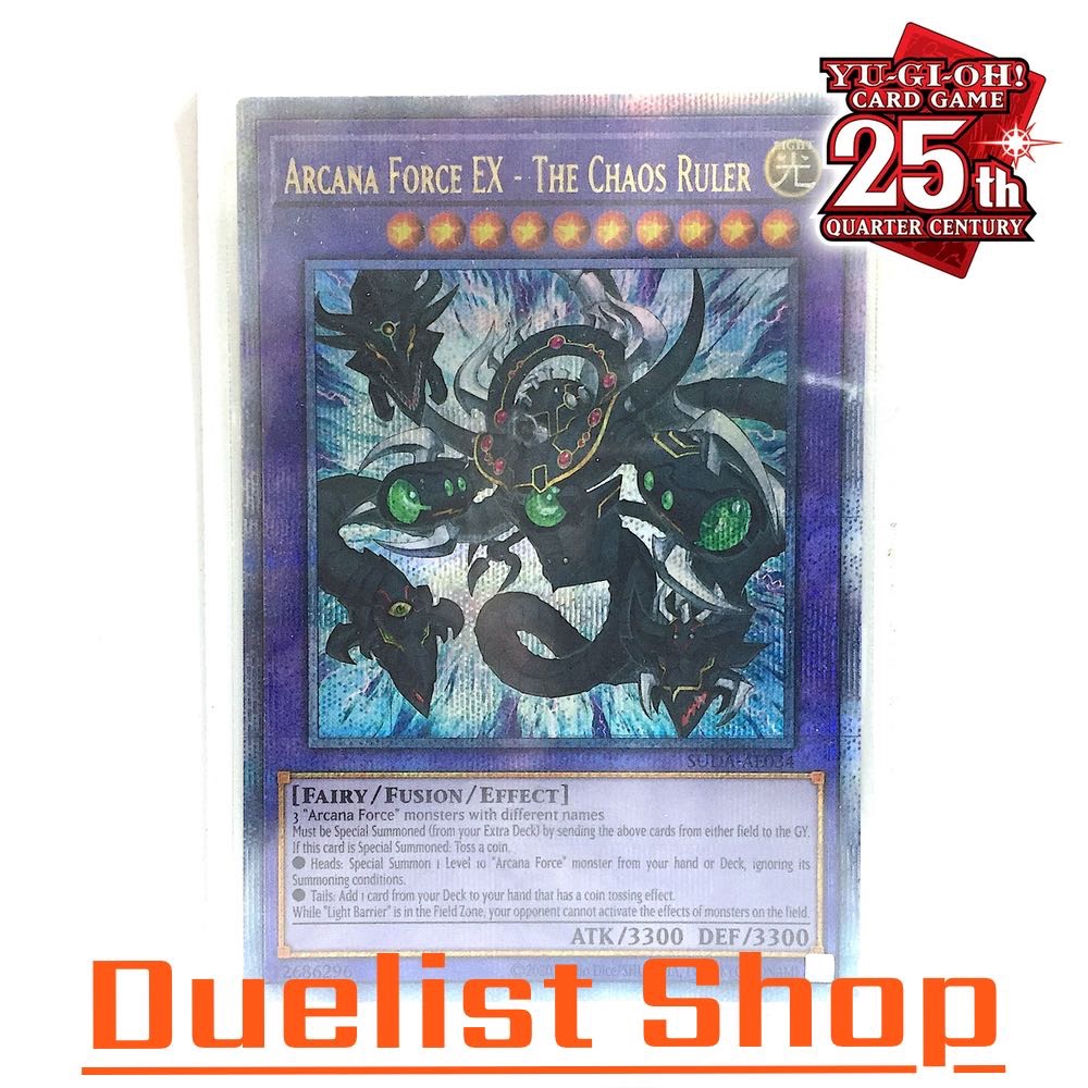 Arcana Force EX - The Chaos Ruler (QCSE) Monster Light Level10 [Fairy/Fusion/Effect] ชุด SUDA ...