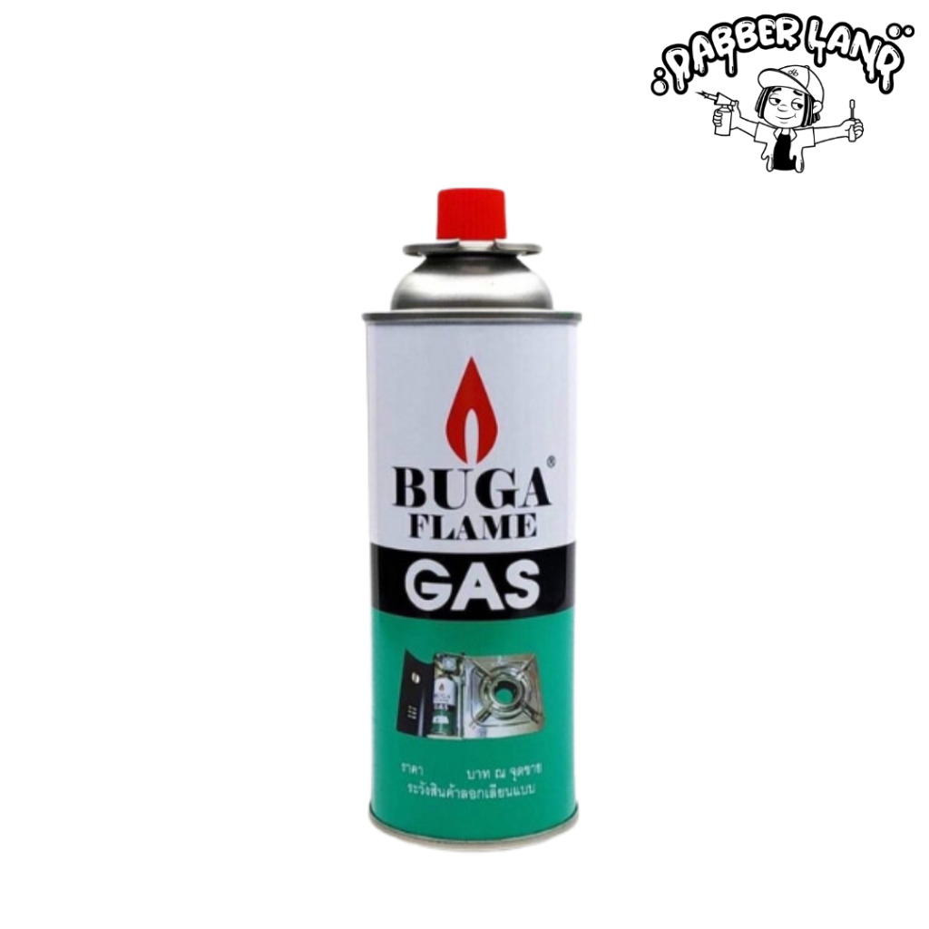 แก๊สเติมไฟแช็คกระป๋องใหญ่ 50 ml. / 375 ml. BUGA FLAME GAS REFILL ...