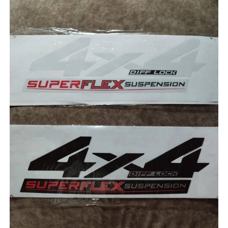 สติ๊กเกอร์ 4x4 DIFF LOCK SUPERFLEX - TOYOTA REVO ปี20-24 | Shopee Thailand