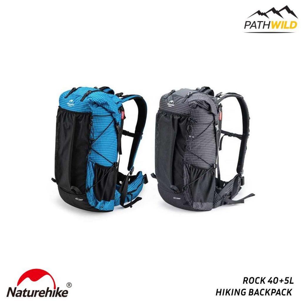 NATUREHIKE ROCK 40+5L HIKING BACKPACK เป้แบ็คแพ็คขนาด 40 ลิตร น้ำหนักเบา มีสายรัดสะโพกช่วยถ่าย ...