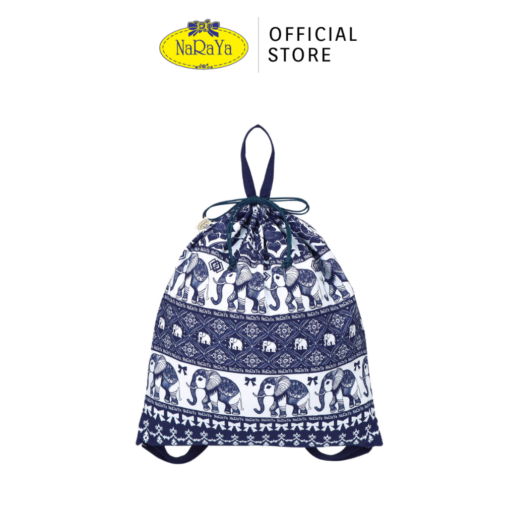 NaRaYa Chang Drawstring Backpack กระเป๋าเป้เชือกรูด NCH-05 | Shopee Thailand