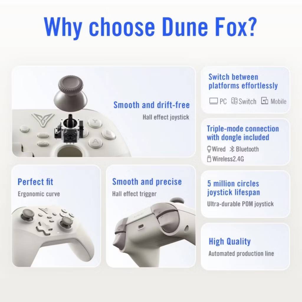 🇹🇭ประกันศูนย์ไทย จอยเกม Flydigi Dune Fox มีปุ่ม Turbo ในตัว จอยเกมส์ ...