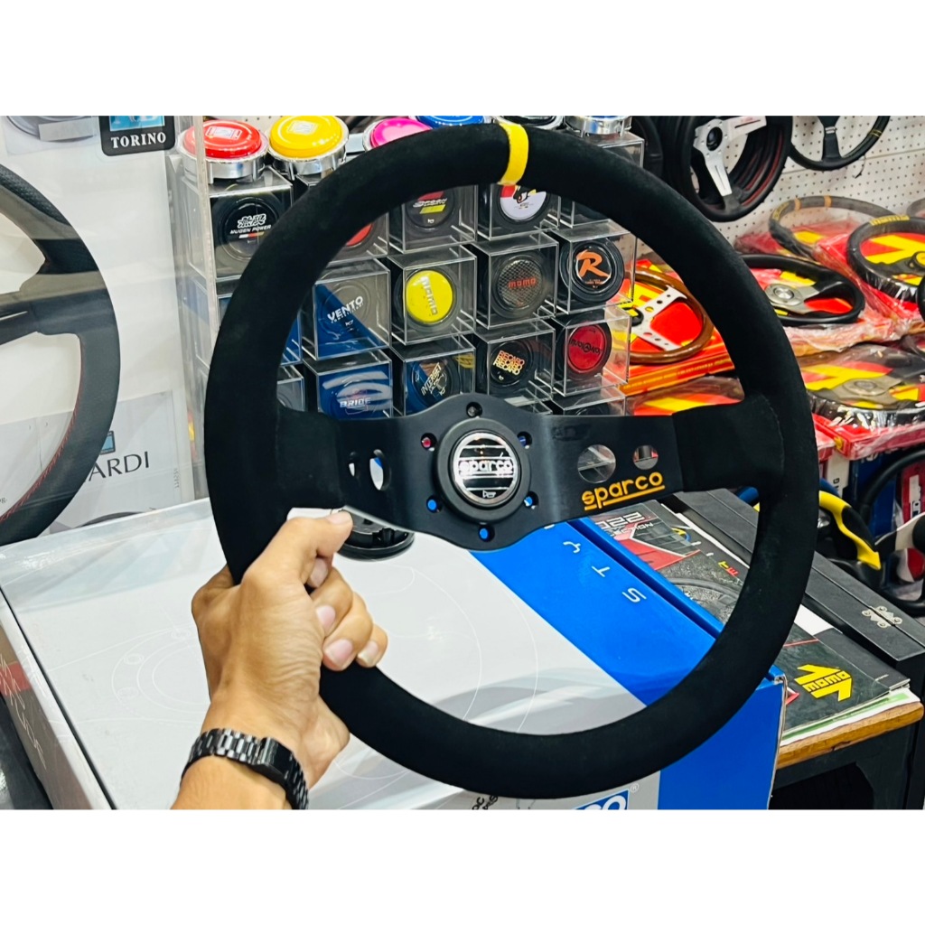 Sparco Streeing Wheel R215 FLAT พวงแท้มือสอง แตรแท้ ตรงรุ่น ดีไซน์ 2 ...