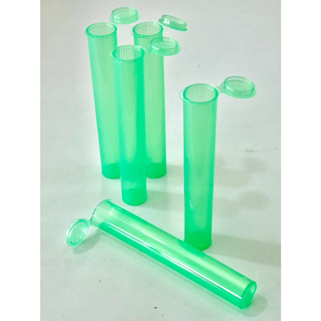 หลอดเขียวพลาสติก ยาว116mm Plastic Tube for Joint King Size มีฝาปิด ...