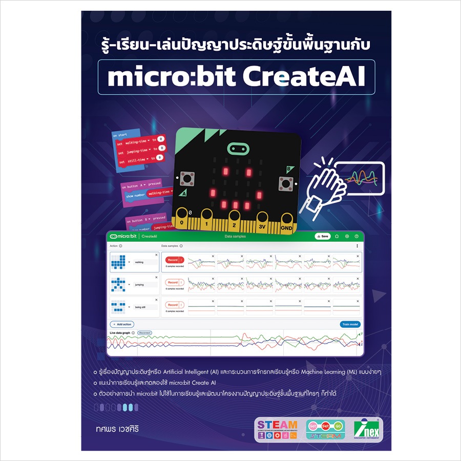 INEX หนังสือรู้-เรียน-เล่นปัญญาประดิษฐ์ขั้นพื้นฐานกับ micro:bit CreateAI | Shopee Thailand