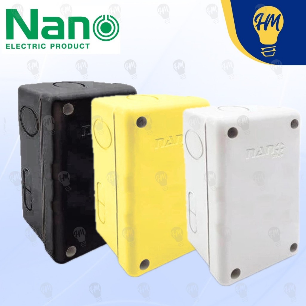 Nano กล่องกันไฟ รุ่น 201 2x4 สีขาว เหลือง ดำ | Shopee Thailand