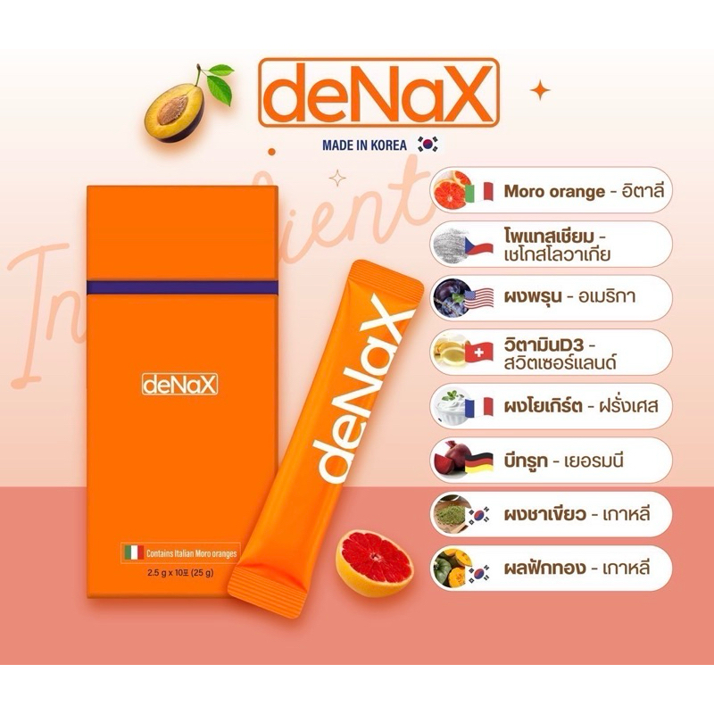 deNaX ดีแน็กซ์ อาหารเสริมลดบวม นำเข้าจากประเทศเกาหลี (4 กล่อง) | Shopee ...
