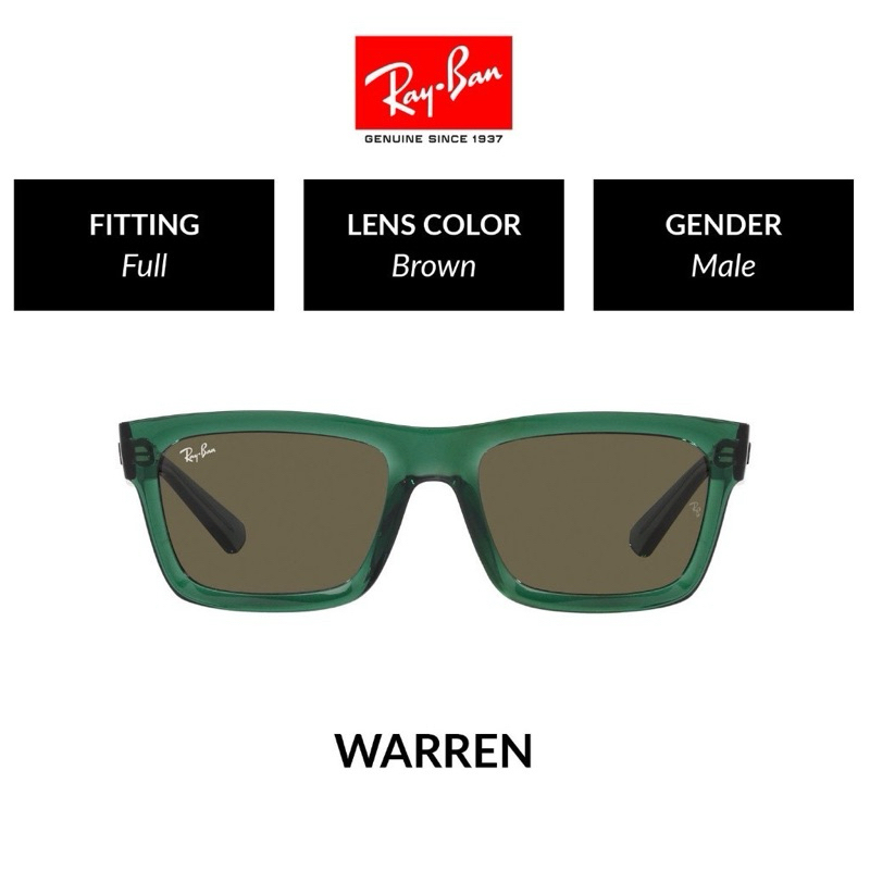 RAY-BAN WARREN - RB4396F 6681/3 - Sunglasses แว่นกันแดด มือสองสภาพ99% ...