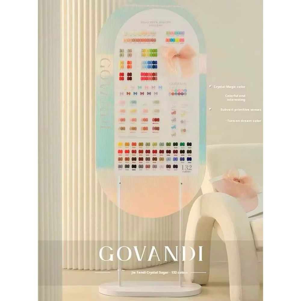 Govandi Crystal Sugar 132 สี พร้อมสมุดชาร์ท และชาร์ทใหญ่ เนื้อสีสวยทา ...