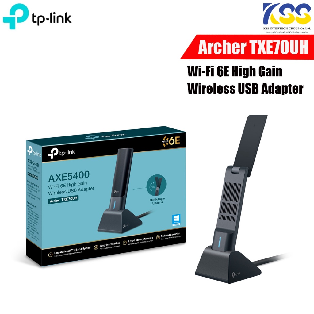 ยูเอสบีไวไฟ TP-Link Archer TXE70UH 6E รองรับ Tri-Band Wireless AXE5400 High Gain Wireless USB ...