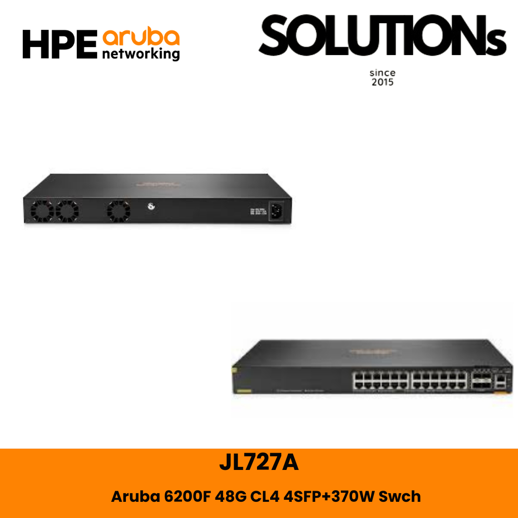 Aruba JL727A Aruba 6200F 48G CL4 4SFP+370W Swch | Shopee Thailand
