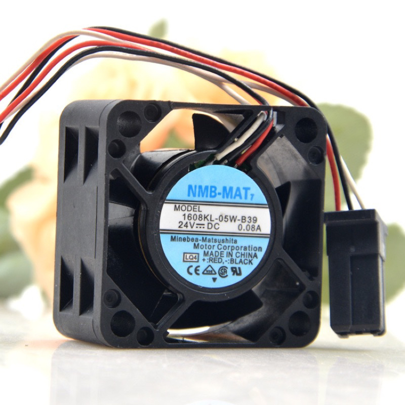Nmb 1608KL-05W-B39 พัดลมระบายความร้อน 0.08A 4 ซม. 4020 24V พร้อมสัญญาณเตือน ส่งทุกวัน ร้านใน กทม ...